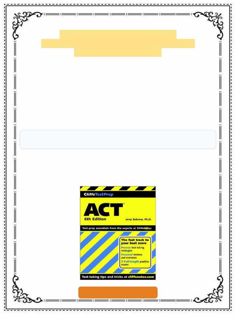 Cliffstestprep Acttm 6th Edition Unknown ebook online full version ...