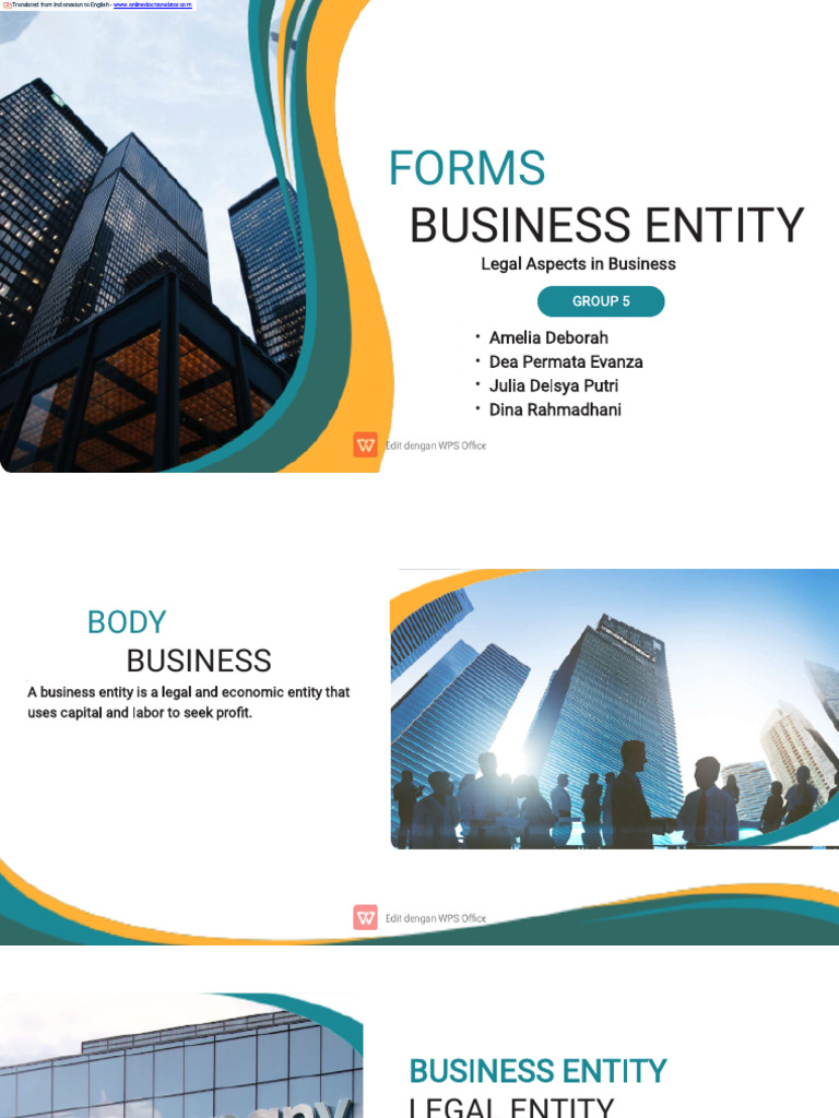 Legal Aspects of Business Entities | PDF | Business | Partnership