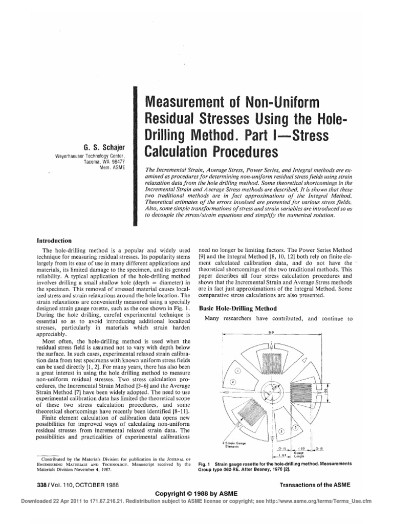 Measurement of Non-Uniform Residual Stresses Using The Hole-Drilling ...
