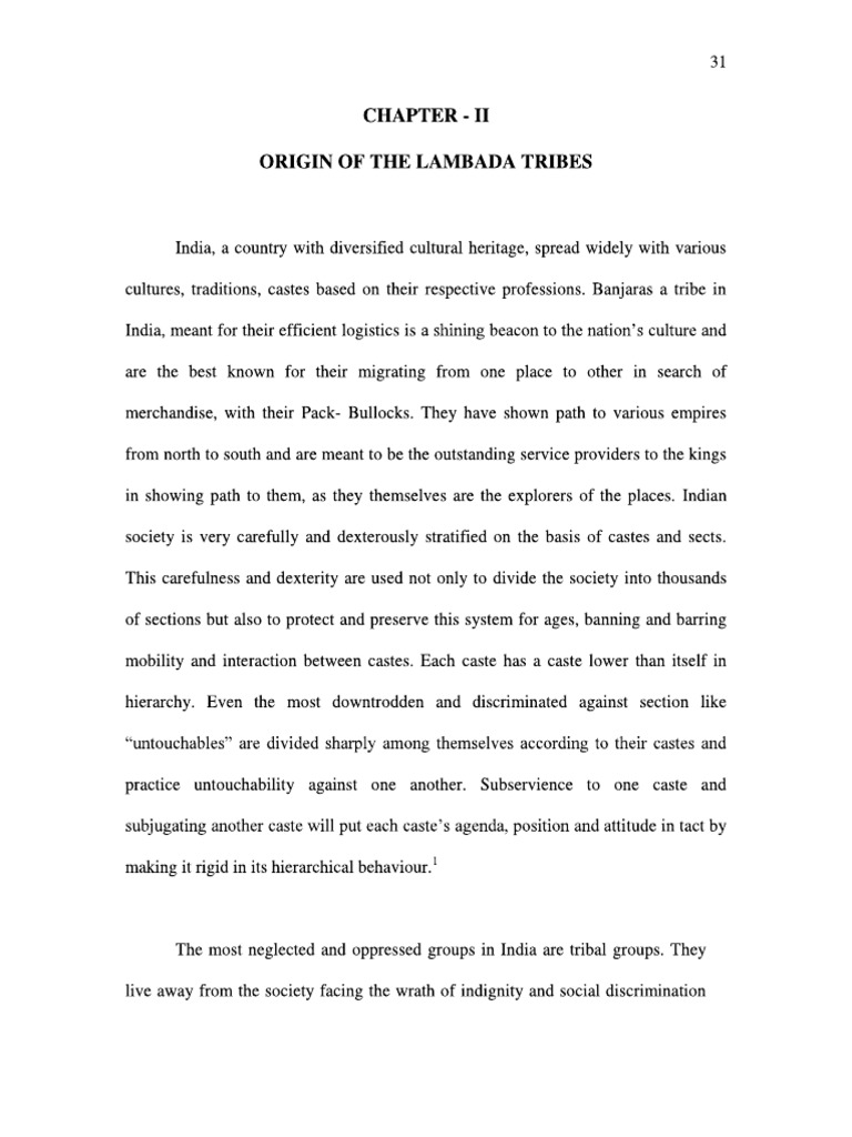 Origin of Lambada Tribes | PDF