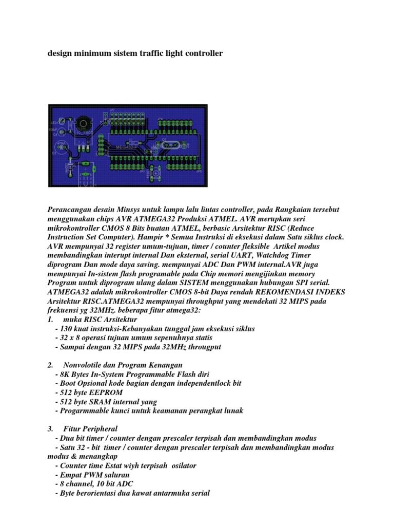 Design Minimum Sistem Traffic Light Controller Pdf