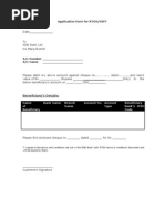 Yes Bank Rtgs Form | PDF | Personal Finance | Banking Technology