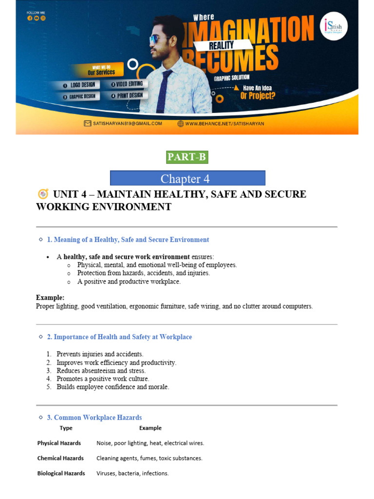 Healthy and Safe Workplace Practices | PDF | Personal Protective ...