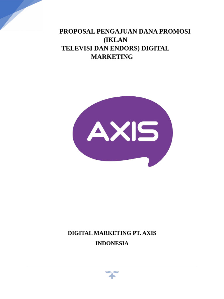 Proposal Dana Iklan Digital Axis | PDF