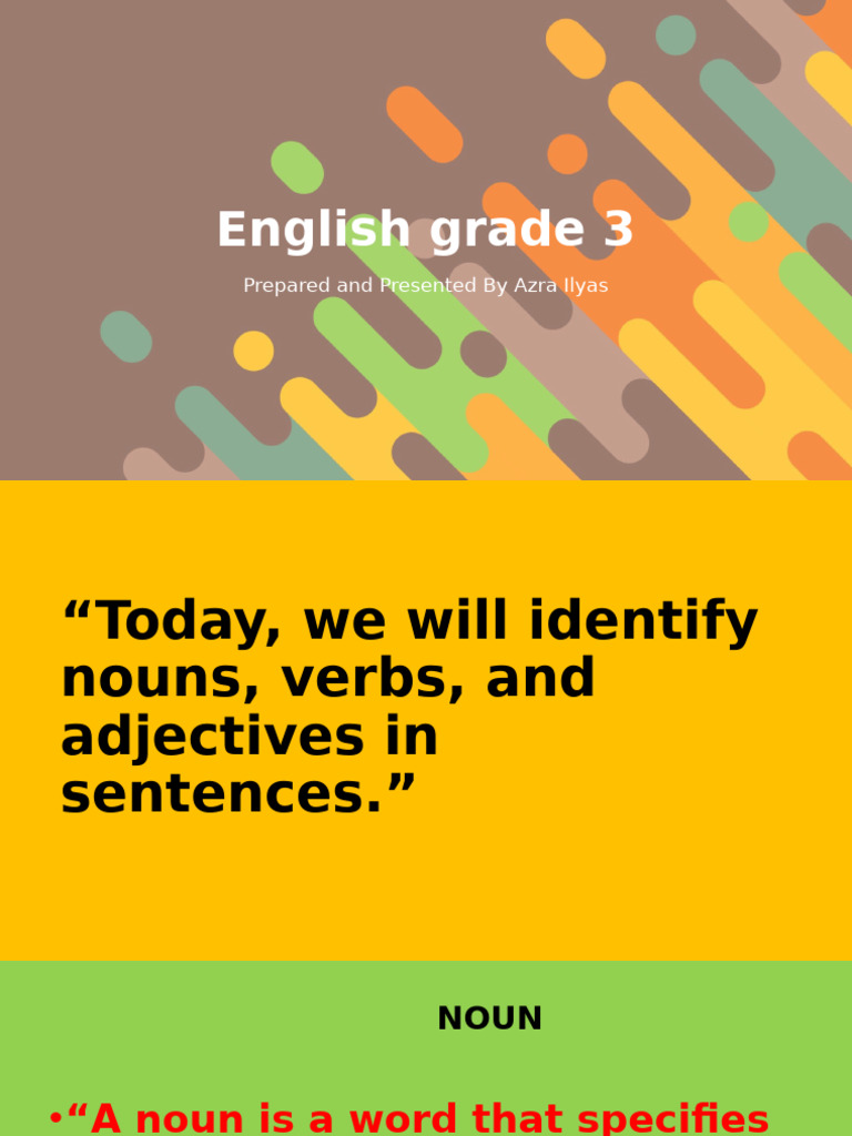 English Grade 3 | PDF