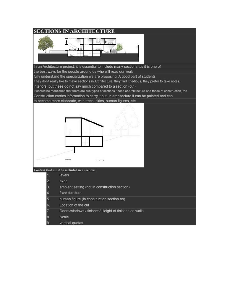 Essential Architecture Sections Guide | PDF