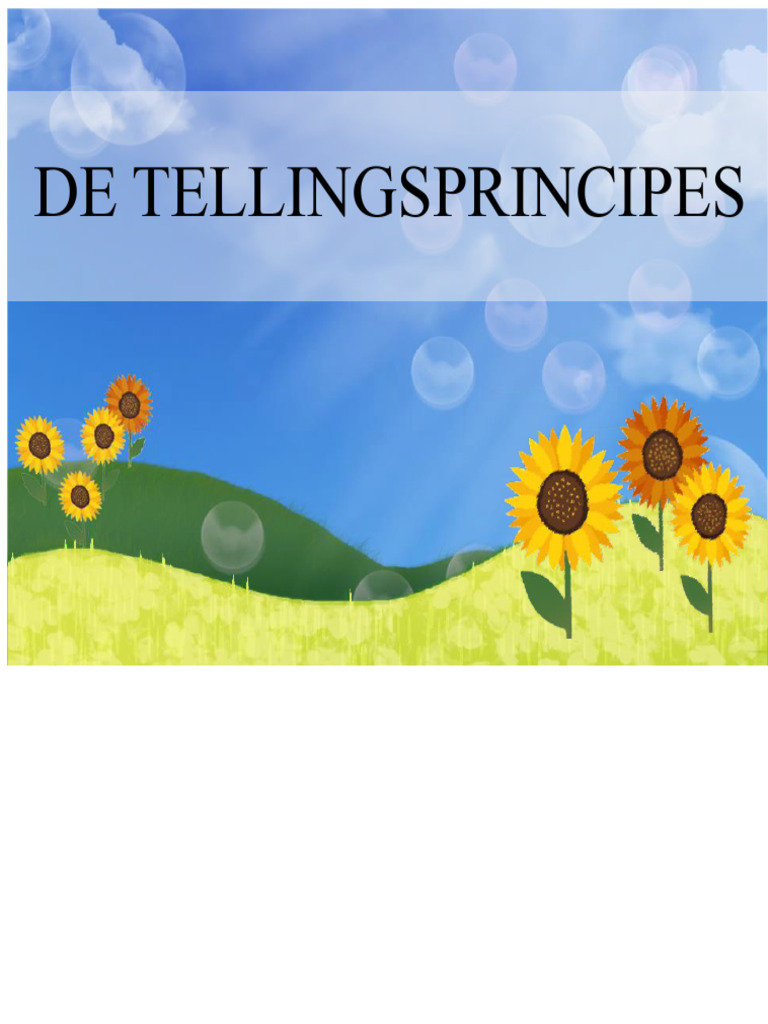 Fundamenteel Telprincipe | PDF