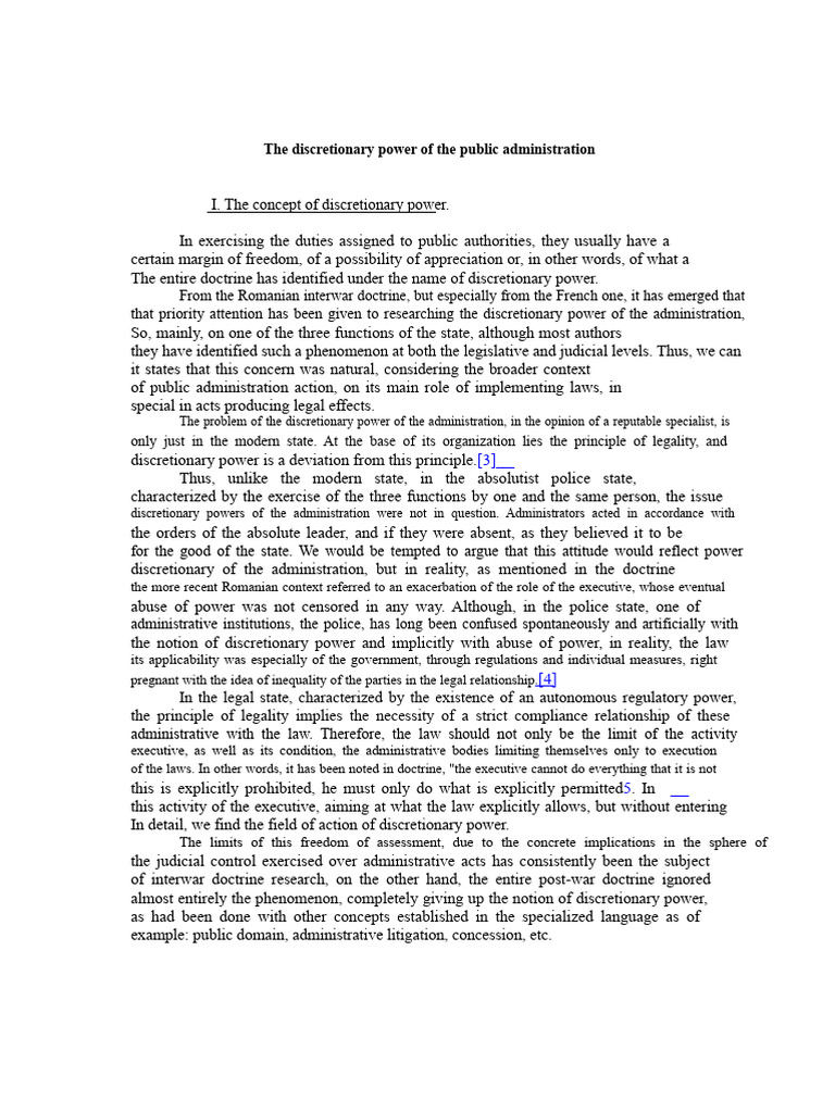 Understanding Discretionary Power in Administration | PDF | Equity (Law ...