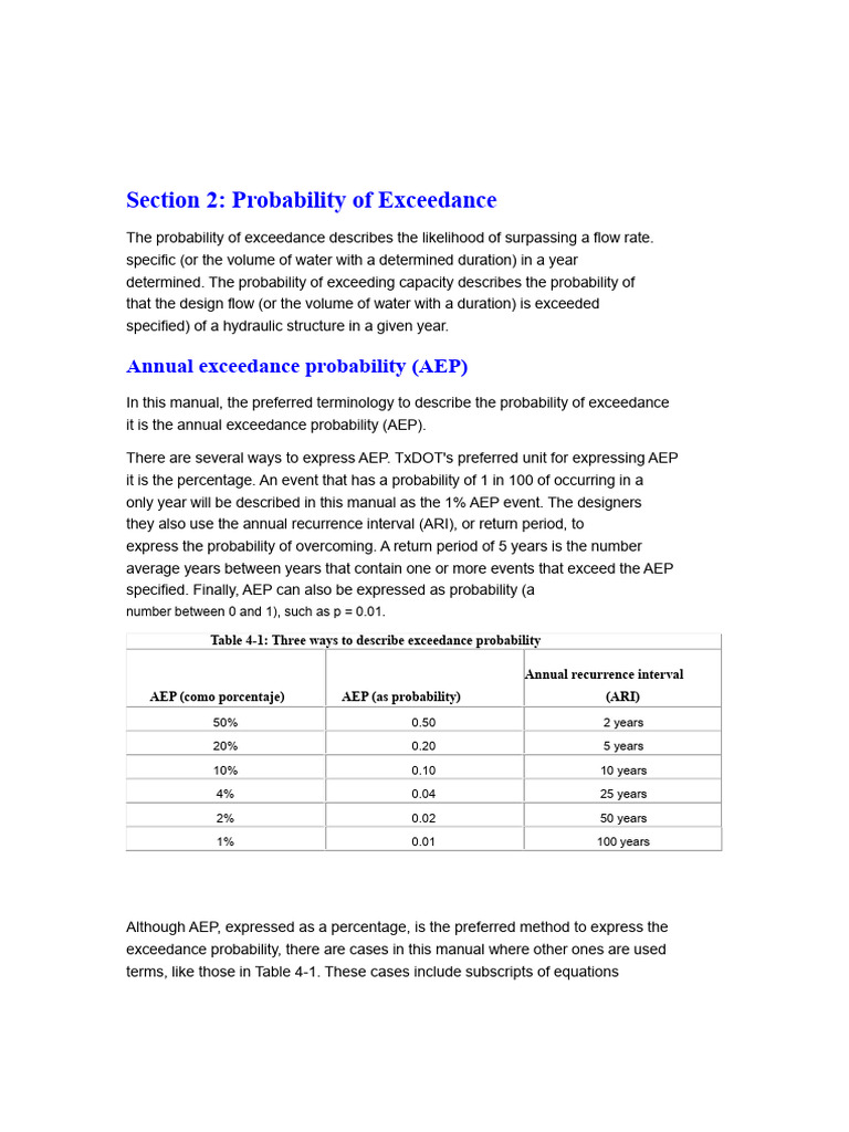 Understanding Annual Exceedance Probability | PDF | Significant Figures ...