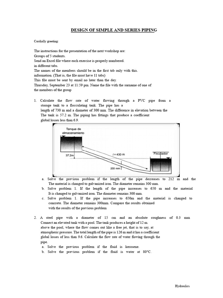 Simple and Series Piping Design Guide | PDF | Pipe (Fluid Conveyance ...