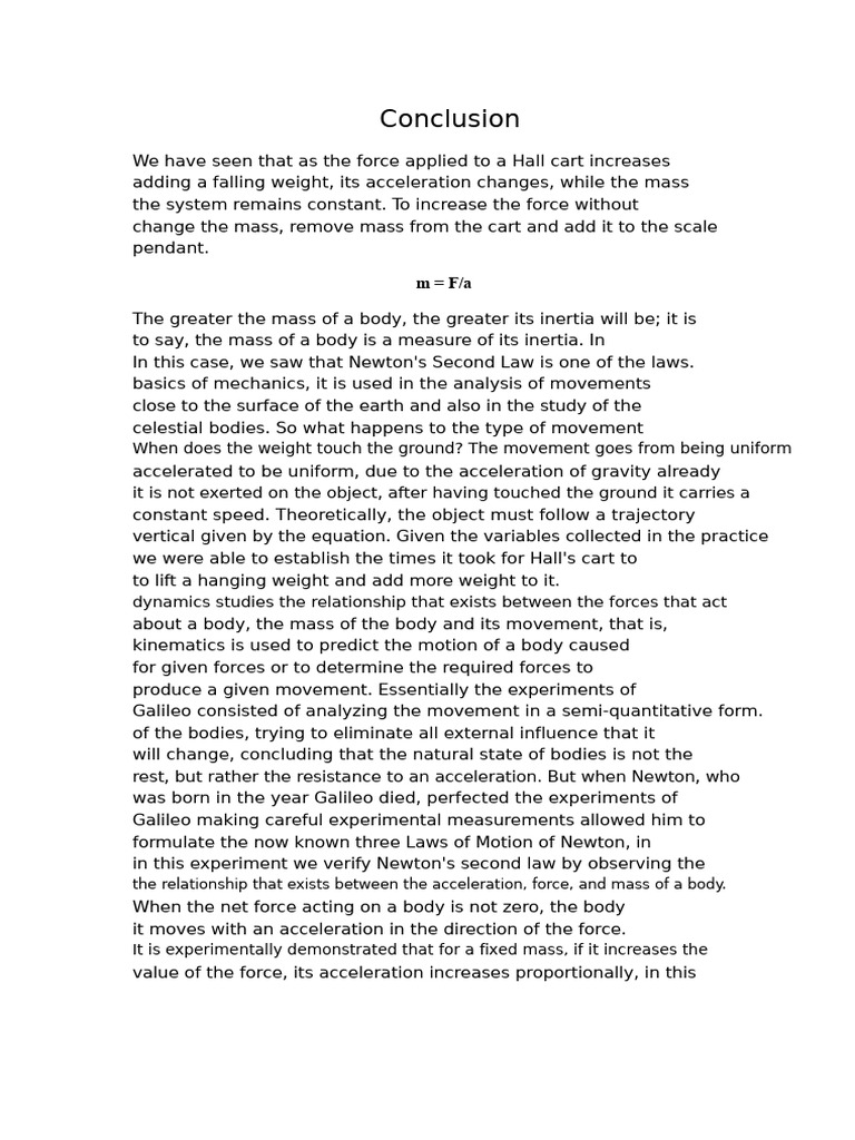 Understanding Newton's Second Law | PDF | Force | Mass