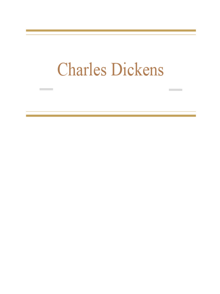 Charles Dickens - Presentación de PowerPoint | PDF | Charles Dickens ...