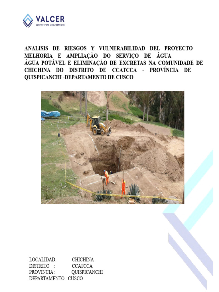 Análise de Riscos no Saneamento em Chichina | PDF | Agricultura ...
