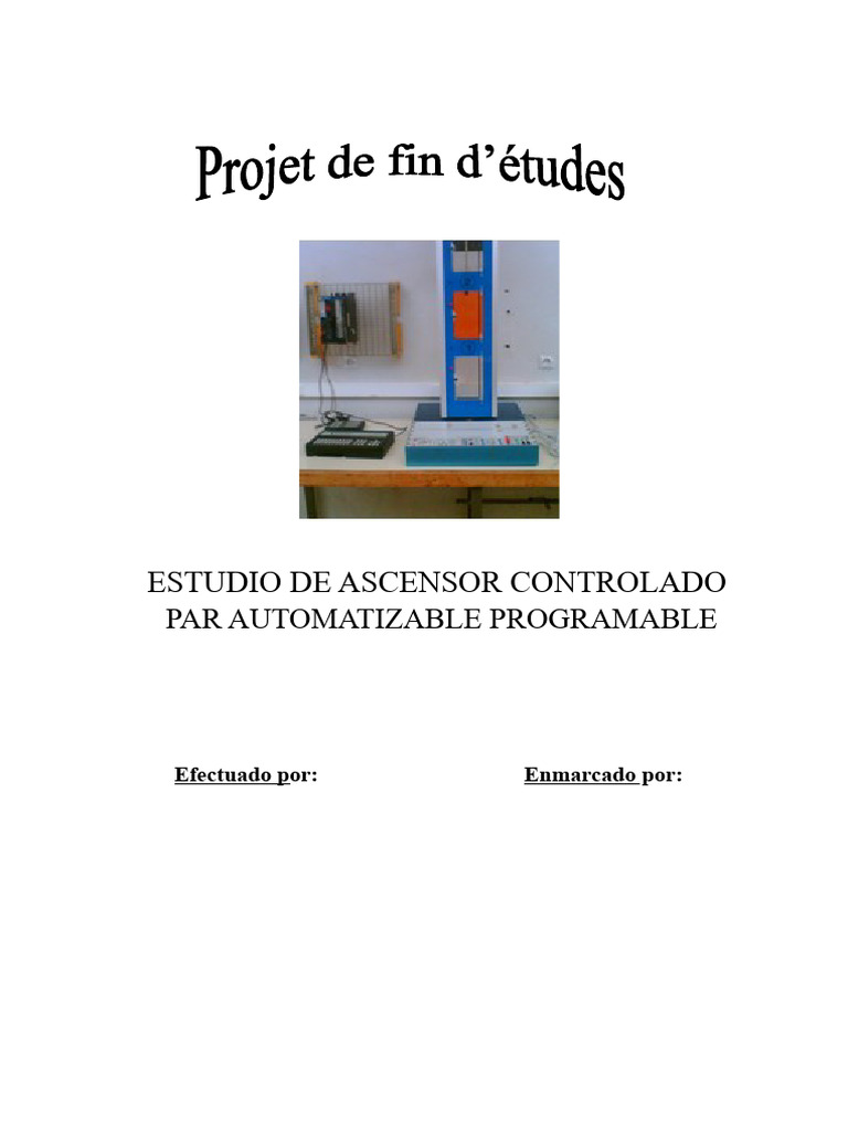 PFE ASCENSOR | PDF | Relé | Almacenamiento de datos de la computadora