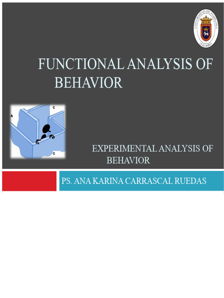 Functional Analysis of Behavior Explained | PDF | Thought | Behavior