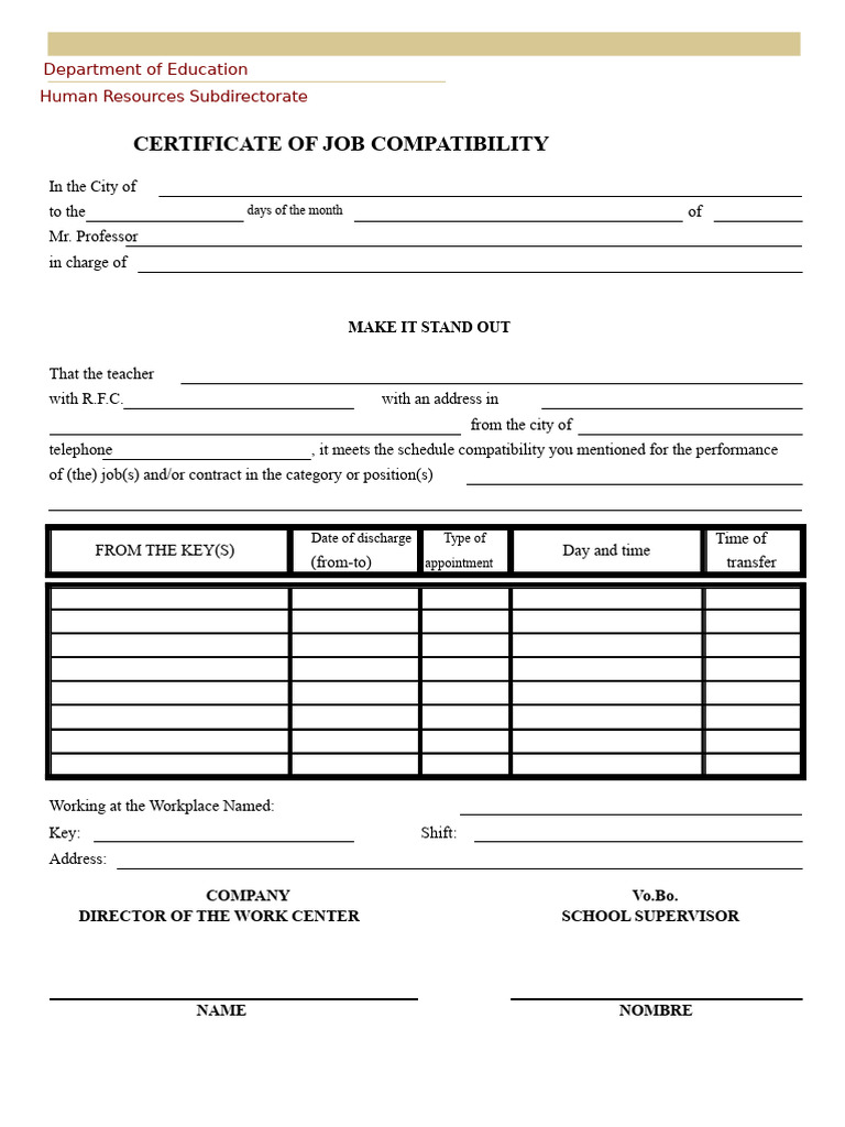 employment compatibility (1) | PDF | Business | Labor