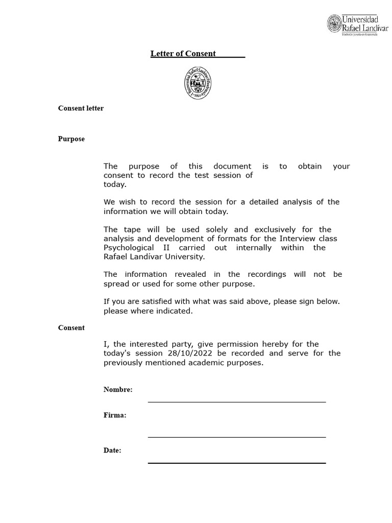 Consent Letter | PDF