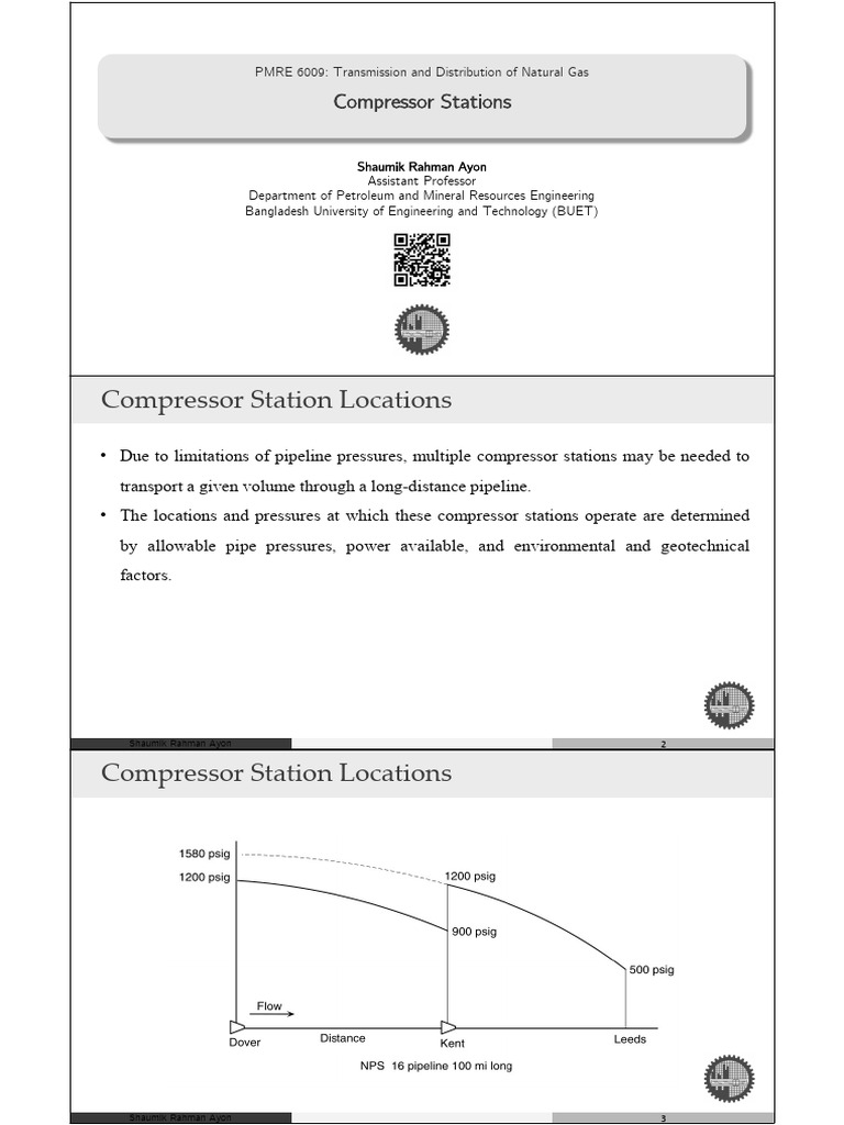 Compressor Stations | PDF | Pump | Gases