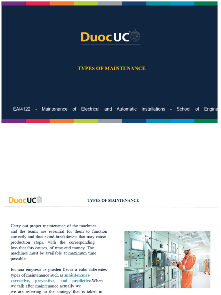 Types of Industrial Maintenance Explained | PDF | Mechanical Engineering