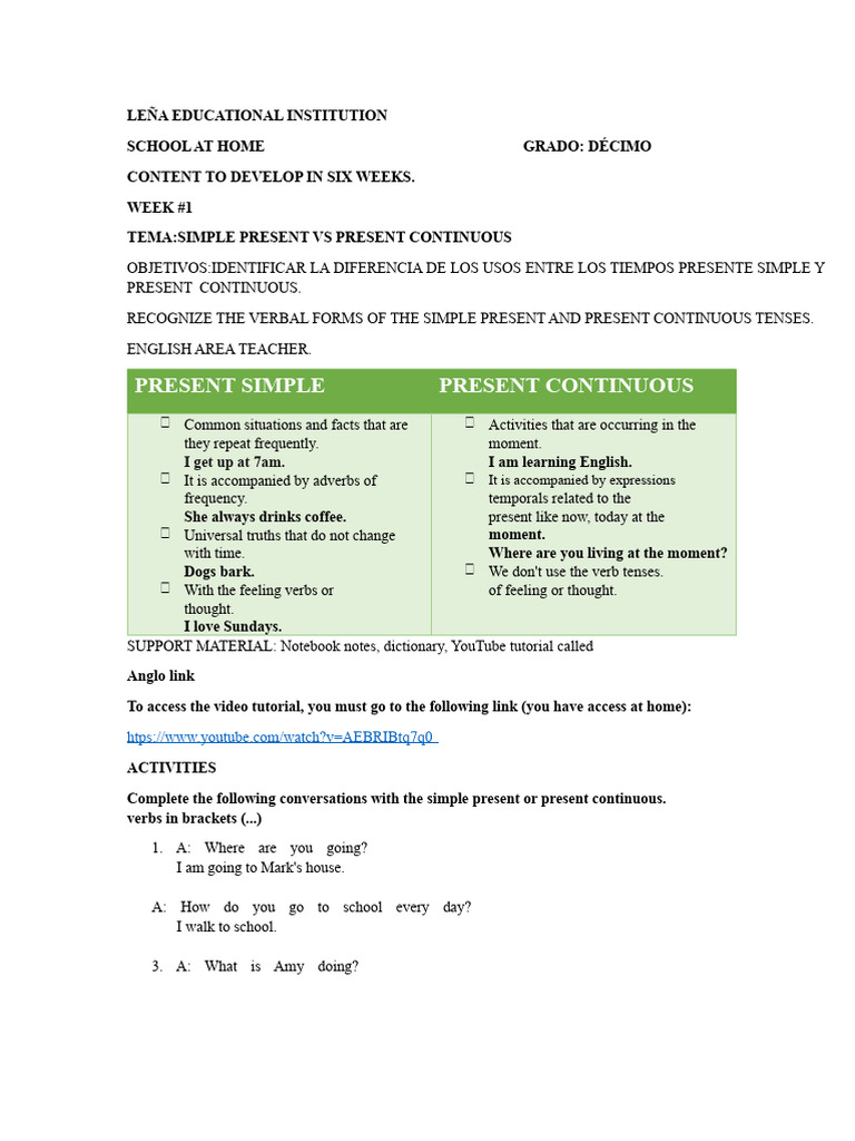 Tenth Grade English Grammar Guide | PDF | Verb | English Language