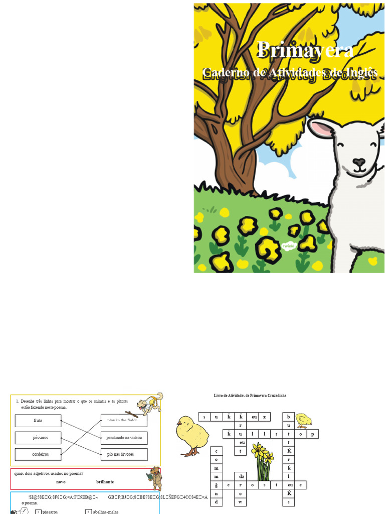 Atividades de Inglês sobre Primavera | PDF