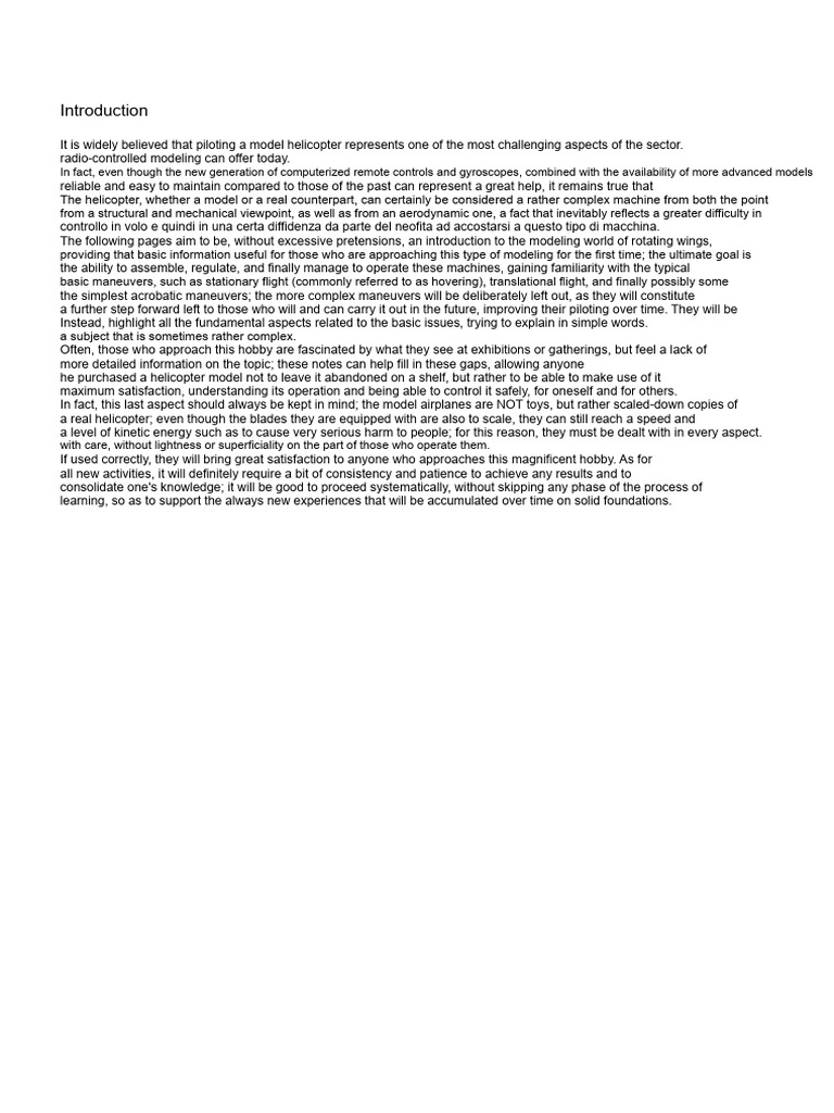 RC Helicopter Manual | PDF | Helicopter Rotor | Helicopter