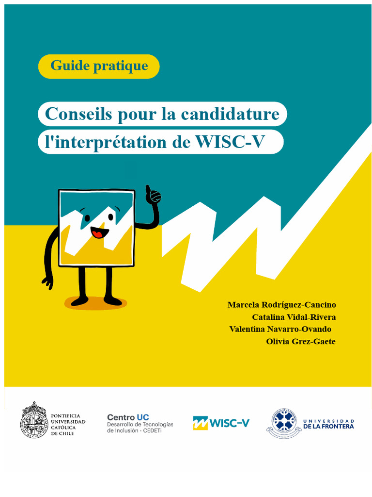 Guide d'application et d'interprétation WISC-V | PDF | Psychologie ...