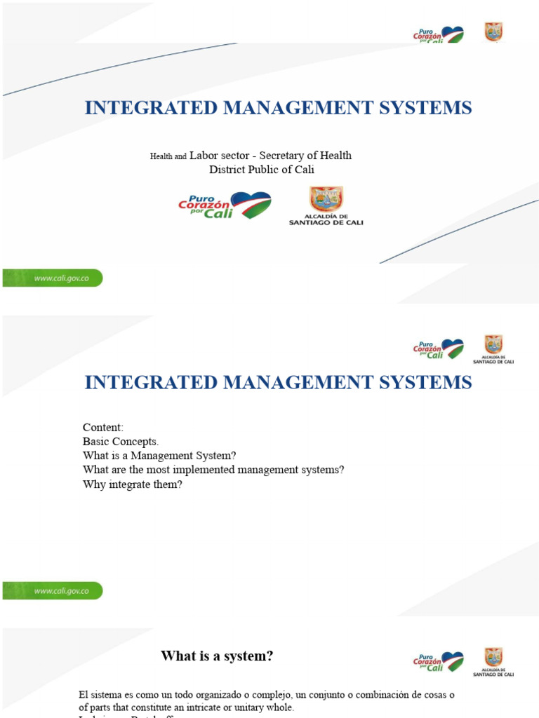 Integrated Management Systems Overview | PDF | Occupational Safety And ...