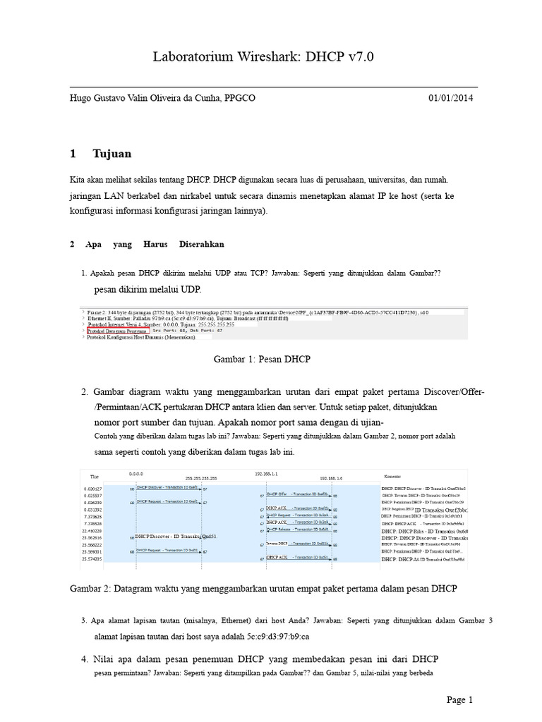 Wireshark_Lab__DHCP_v7_0 | PDF