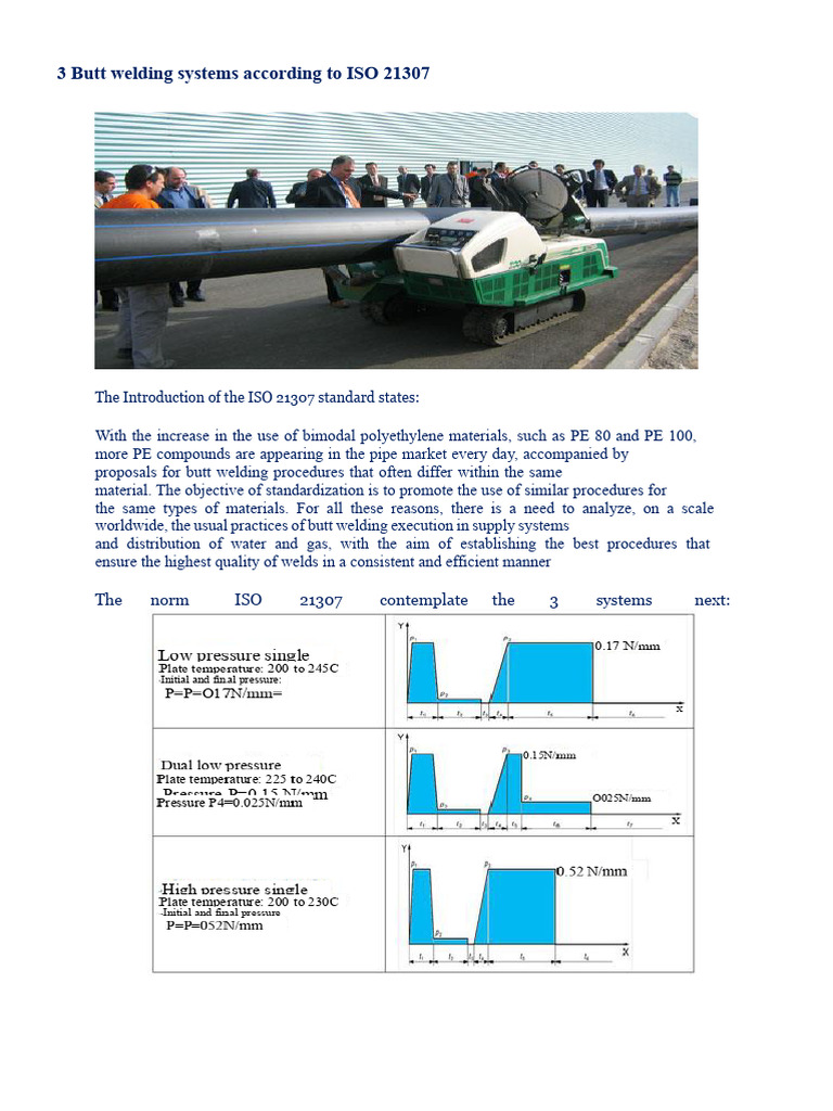 ISO 21307 Butt Welding Systems Guide | PDF