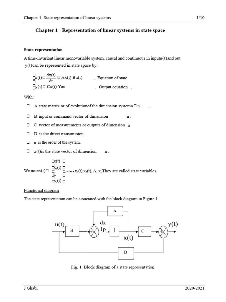 Chapter 1 - State Representation (Model, Identity, Surveillance) | PDF ...
