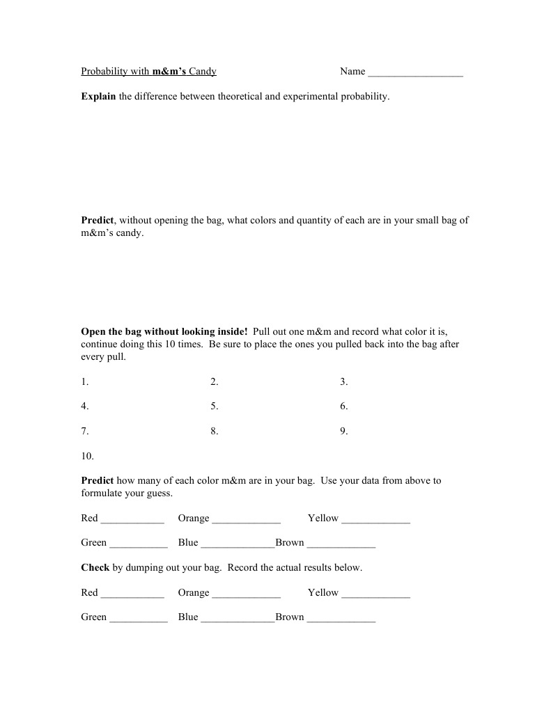 Probability With MMs | PDF | Color | Teaching Mathematics