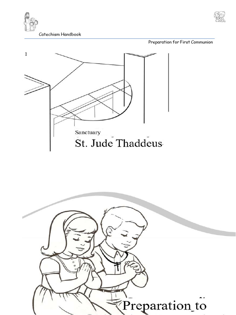 First Communion Catechism Guide | PDF | Catholic Church | Eucharist