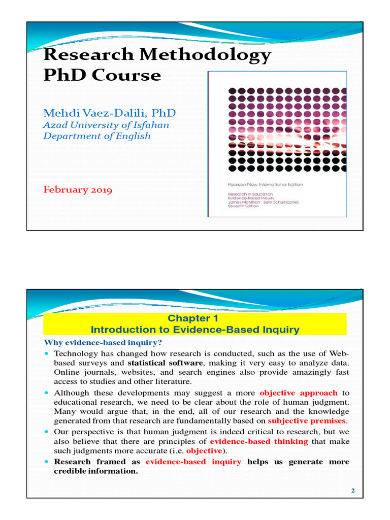 PHD Research Methodology | PDF | Methodology | Quantitative Research