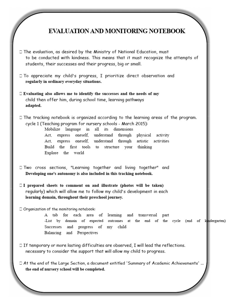 Preschool Evaluation and Monitoring Guide | PDF | Shape | Learning