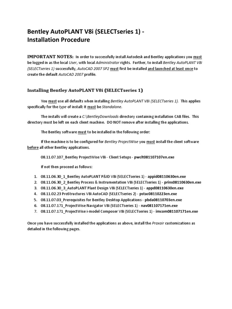 !AutoPlant V8i | PDF | Superuser | Icon (Computing)