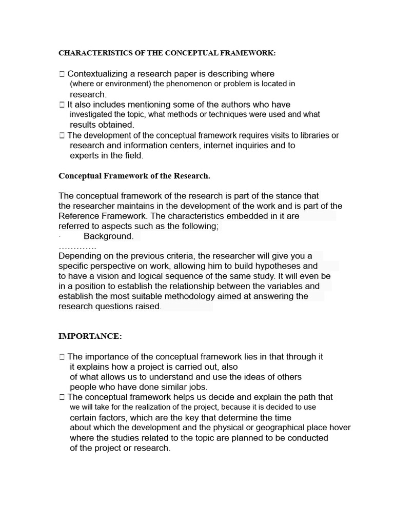 Understanding Research Conceptual Frameworks | PDF