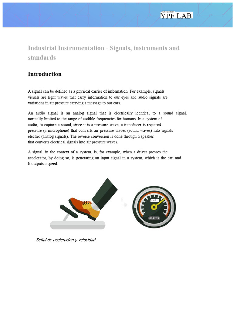Industrial Instrumentation - Signals, Instruments, and Standards | PDF ...