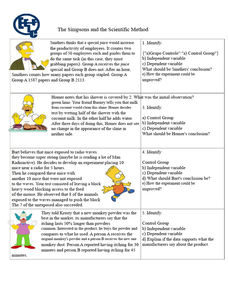 Untitled | PDF | Experiment | The Simpsons