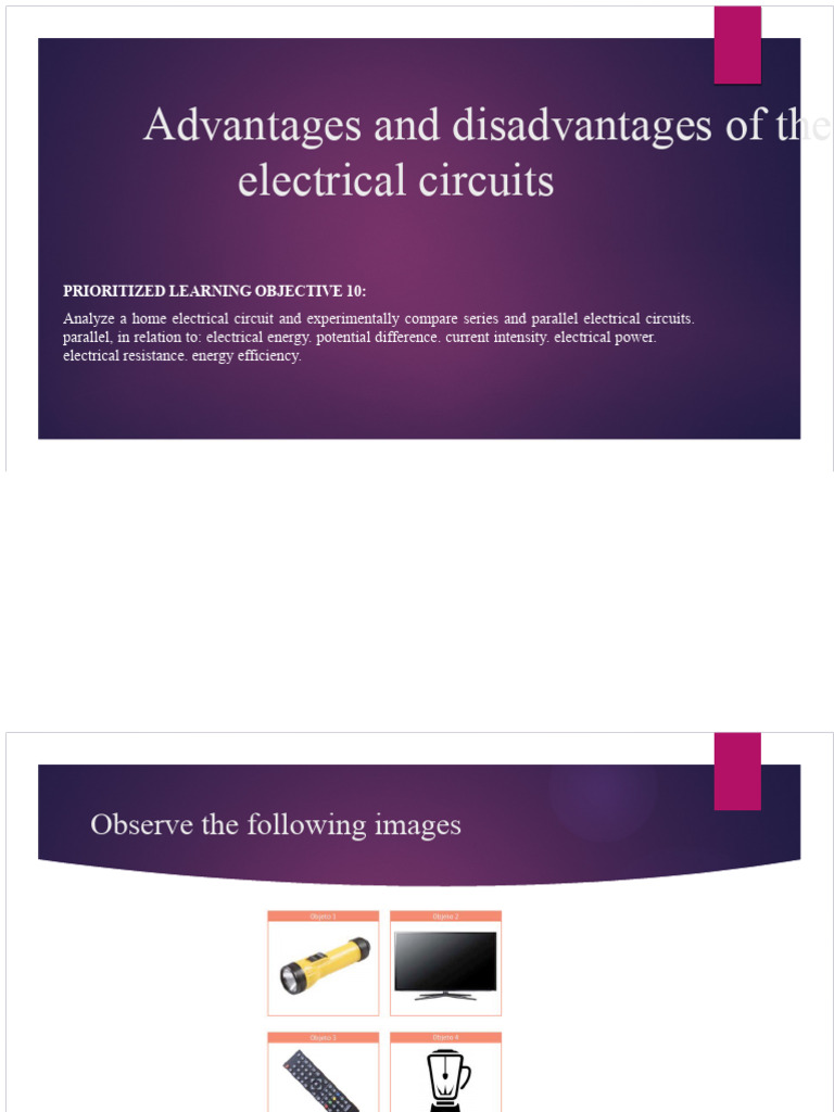 Advantages and Disadvantages of Electrical Circuits | PDF | Series And Parallel Circuits ...