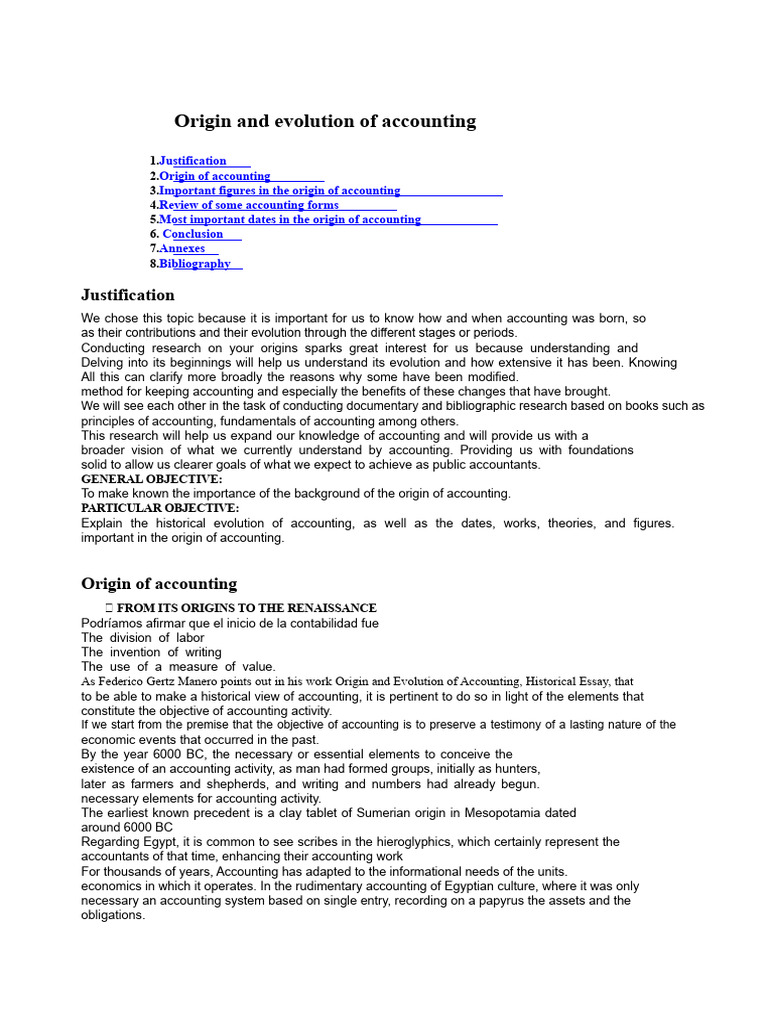 History and Evolution of Accounting | PDF | Geometry
