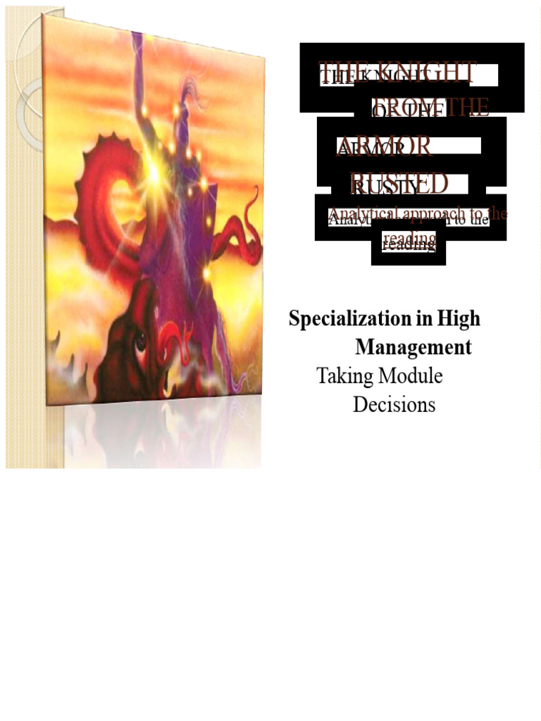 The Knight of the Rusty Armor | PDF | Knowledge | Courage