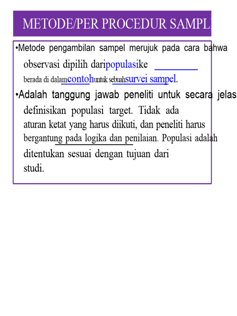 METODE SAMPLING.pdf | PDF