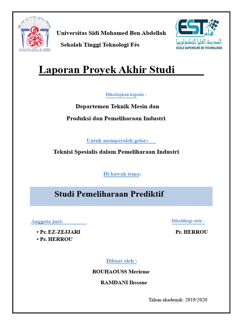 PFE Studi Pemeliharaan Prediktif | PDF