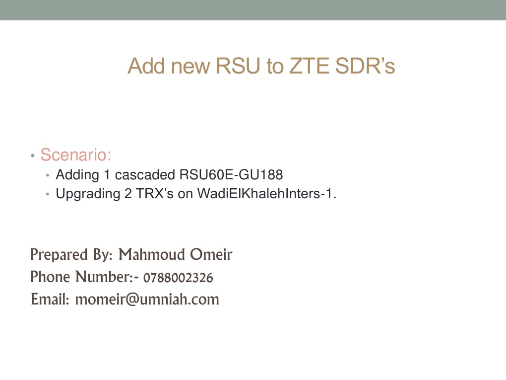 Add New RSU To ZTE SDR's | PDF | Microsoft Excel | Xml