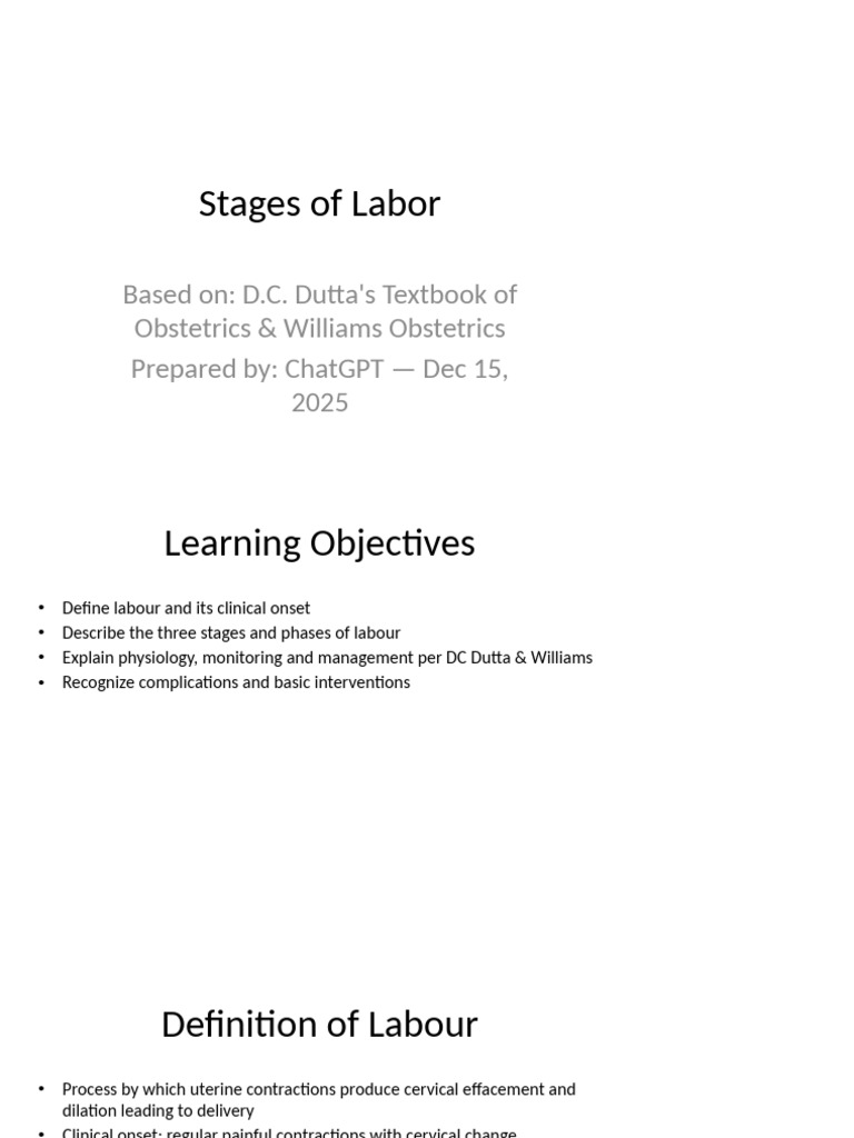 Understanding the Stages of Labor | PDF | Childbirth | Maternal Health