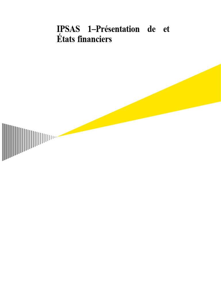 Guide sur les IPSAS et états financiers | PDF | Normes internationales ...