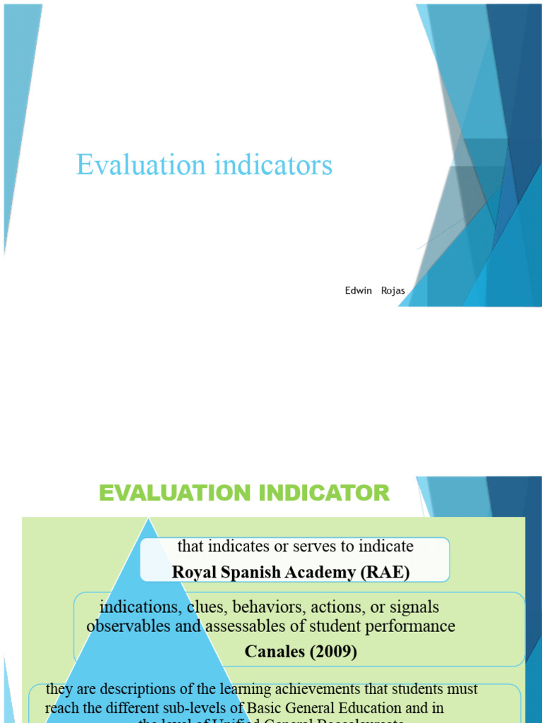 The Evaluation Indicators | PDF