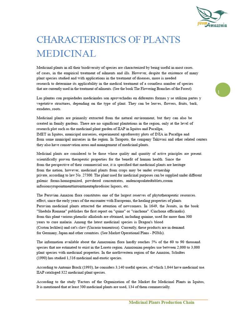 Medicinal Plants: Uses and Benefits | PDF