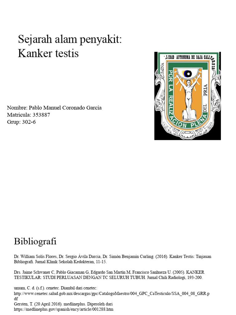 Sejarah Alam Kanker Testis dan Penanganannya | PDF